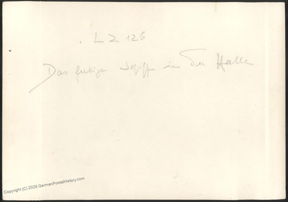 Germany 1924 Zeppelin ZRIII LZ126 USS Los Angeles Original Oversize ...