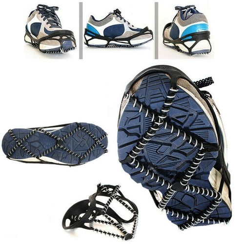 Snow Shoe Spikes Traction Cleat Anti Slip Spring Claw Ice Gripper Ice ...