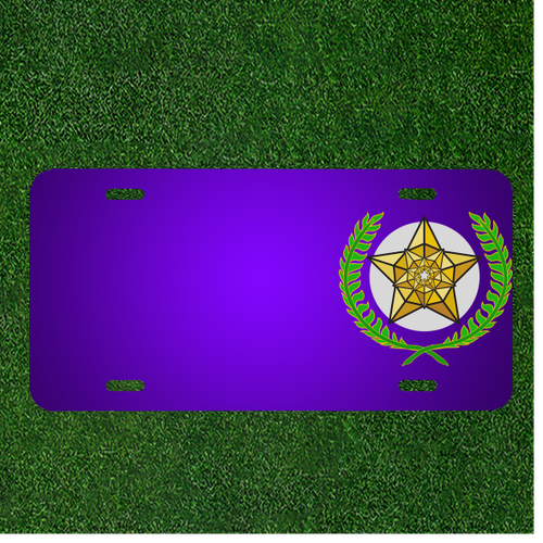 Custom Personalized License Plate With Add Names To Award Gold Trophy ...