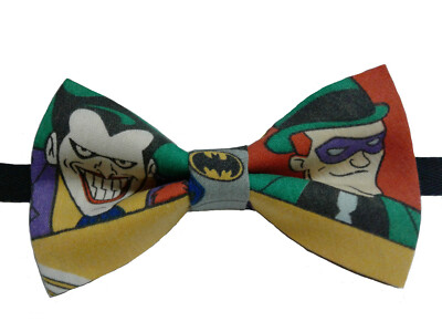 Joker and Riddler Bow Tie, Pretied, Double Layered, Various Sizes | eBay