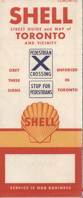 1960 Shell Road Map: Toronto NOS | eBay