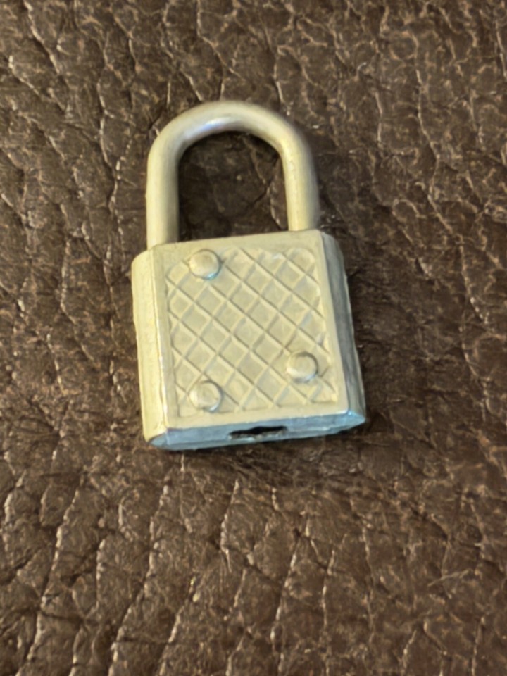 Vintage Silver Tone Luggage Suitcase Bag Travel Lock & Key Set | eBay