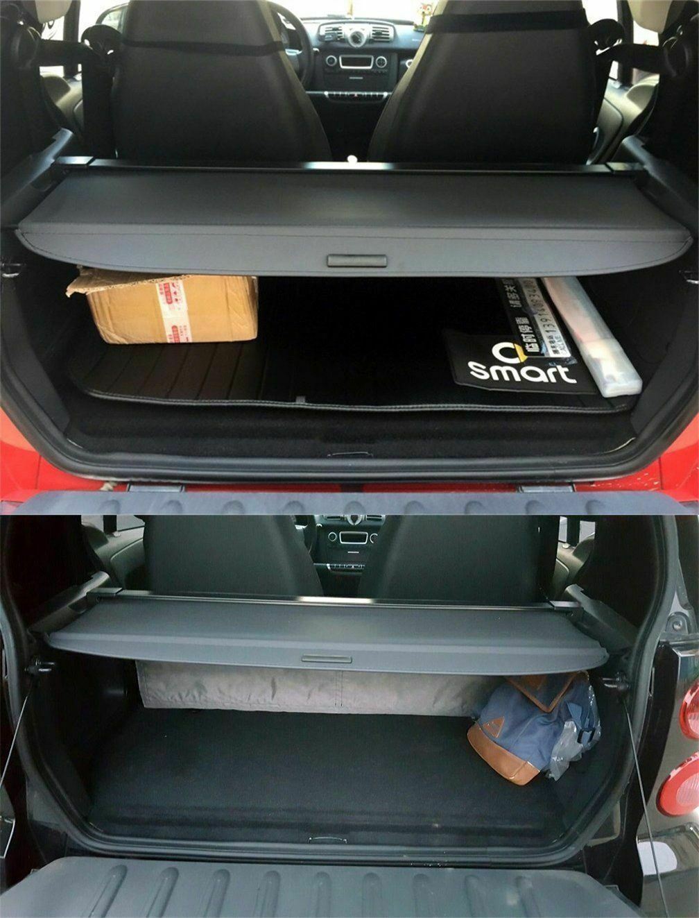 Fit For 08-15 SMART Fortwo REAR TRUNK BLACK OE STYLE RETRACTABLE CARGO ...