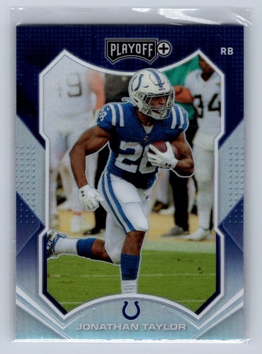 2021 Panini Playoff #61 Jonathan Taylor Base Plus Silver Indianapolis ...