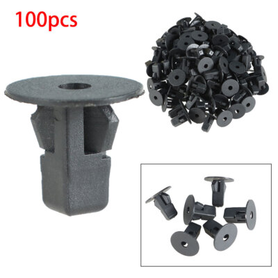 100Pcs 8x8.2mm Car Fastener Clips Bumper Inner Fender Rivets Push For ...