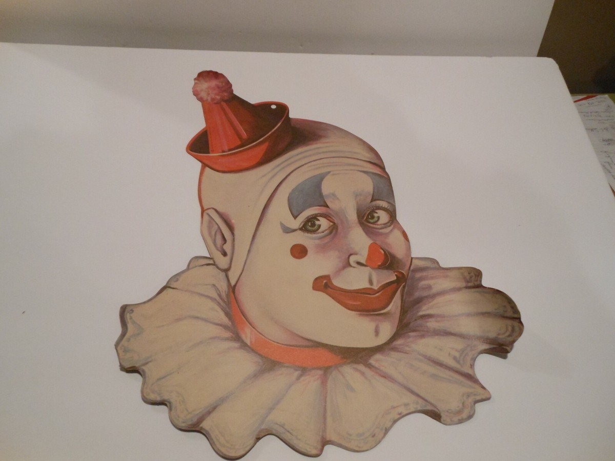 Vintage Clown Face Drawings