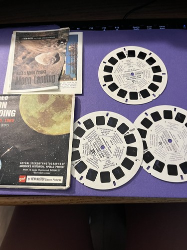 1969 NASA Apollo Project Moon Landing View-Master Disk Set of 3 GAF | eBay