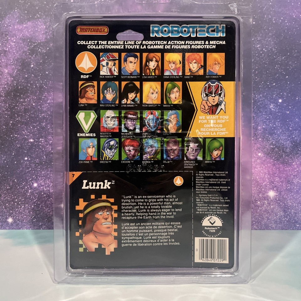 Robotech Matchbox Rare Lunk Figure Canadian Variant | eBay