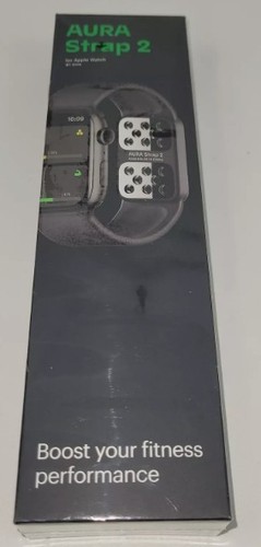 AURA Strap 2 Silicone Strap for Apple Watch Coal Black 41mm Sealed | eBay