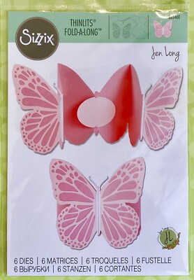 NEW! Butterfly Fold-A-Long by Sizzix Thinlits Jen Long 665401 monarch 3d wings | eBay
