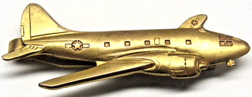 USAF Tie Clip Gold Curtiss C-46 Commando Airplane US Air Force Military ...