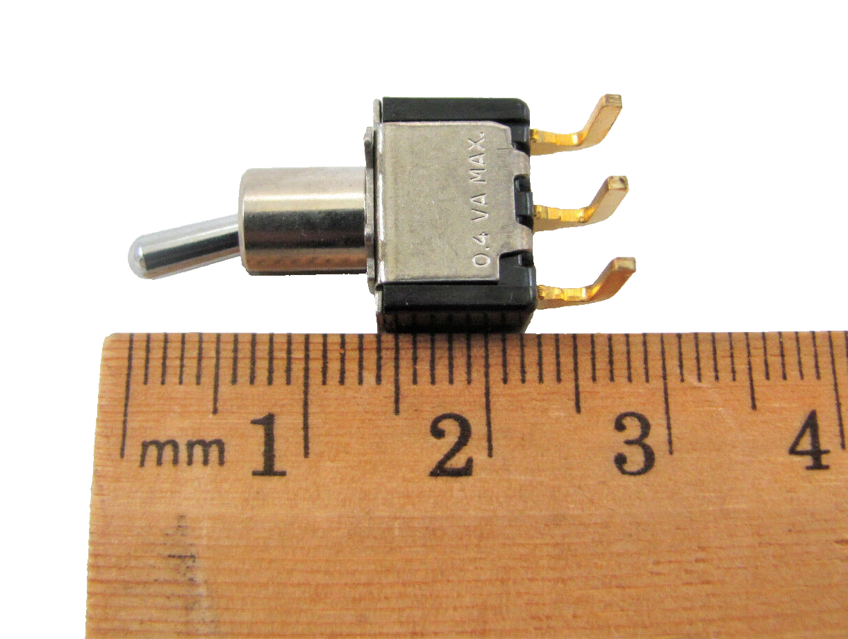 (50x) SPDT On-None-On 0.4VA Max Toggle Switch w/ Right Angle PC Pins ...