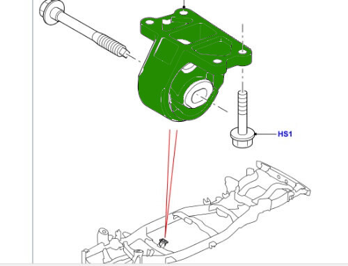 LAND ROVER TRANSFER BOX MOUNT BRACKET RANGE ROVER SPORT 14 ON NEW ...