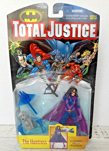 DC Total Justice The Huntress Figure Barded Arrow Crossbow 1996 Kenner ...
