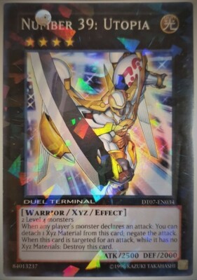 Yugioh Card - Number 39: Utopia *Duel Terminal* DT07-EN034 (NM) | eBay ...