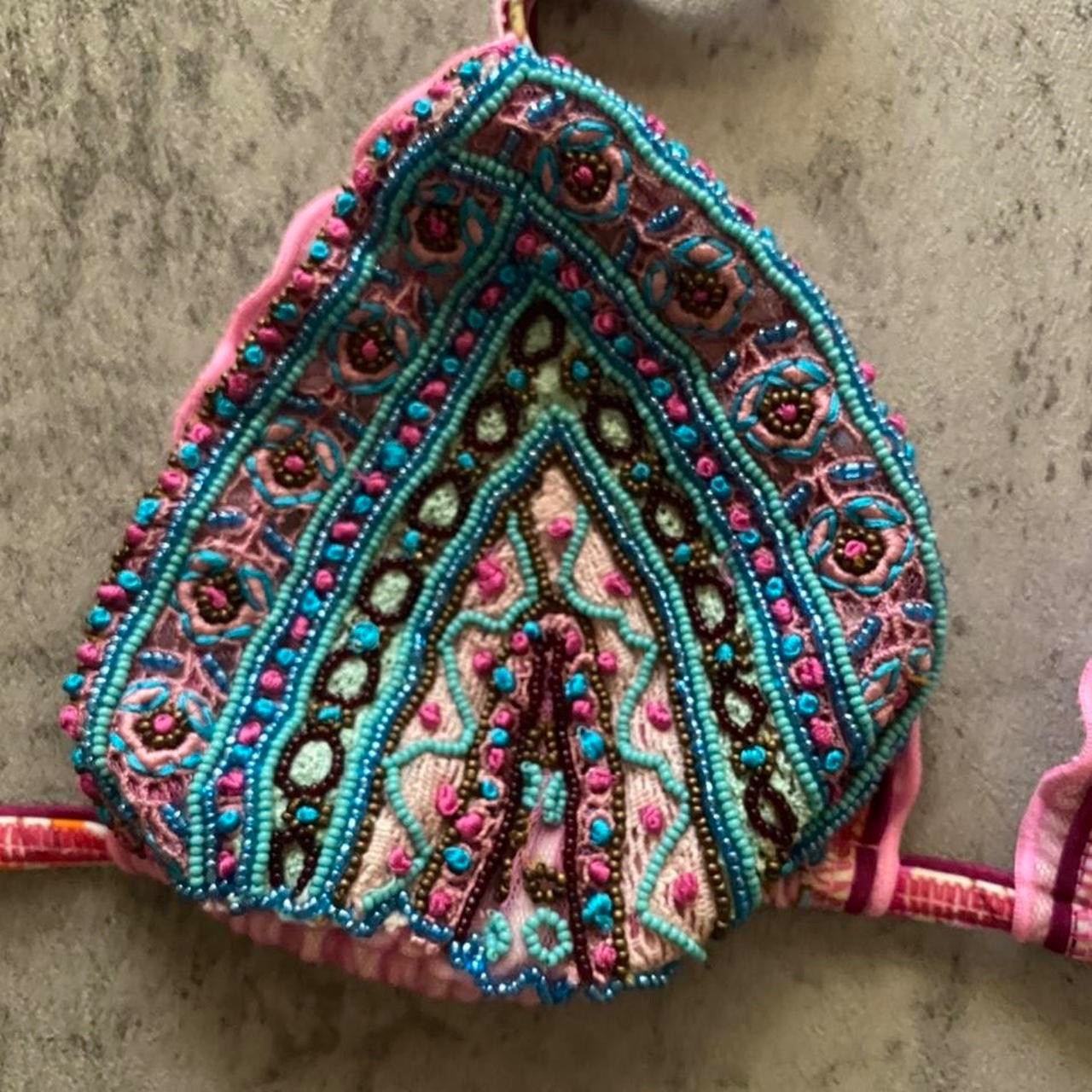 Women’s Colorful Boho Print Swimwear Triangle Bikini Set By Agua ...