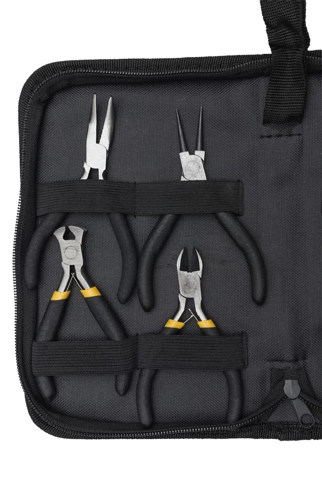 8-Piece Mini Pliers Set with Case Small Precision Jewelry Craft Tool ...