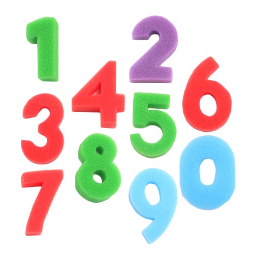 10 Pcs Sponge Number Children's Painting Eva Stamp Alphabet Drawing ...