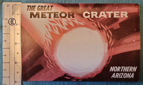 NEW VINTAGE Great Meteor Crater Postcard set 1970s Petley TWELVE Shots ...