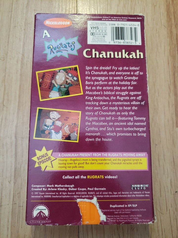 Rugrats - A Rugrats Chanukah (VHS, 1997) 97368383234| eBay
