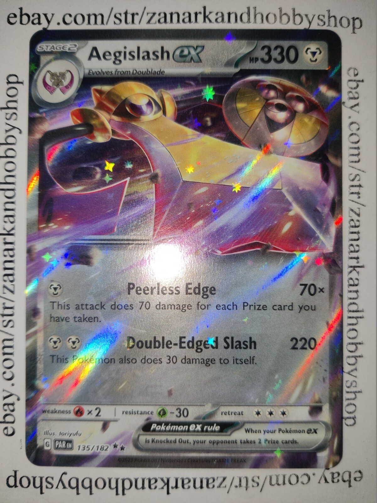 Pokemon Aegislash ex 135/182 Paradox Rift NM | eBay
