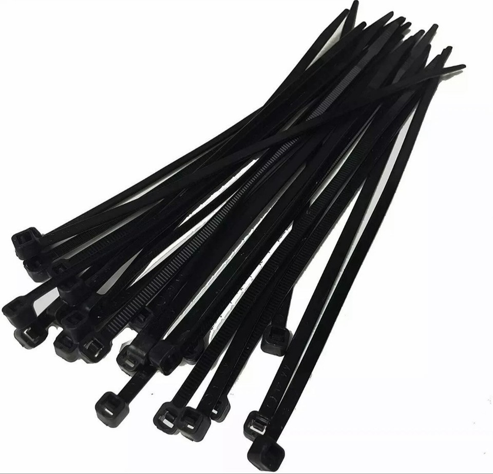 Zip Cable Ties Assorted Sizes(4”+6”+8”+12”) Heavy duty Nylon Black UV ...