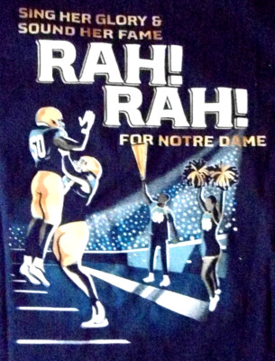 NOTRE DAME Rah! Rah! Mens T-Shirt Size M by "The Shirt" - NWT | eBay