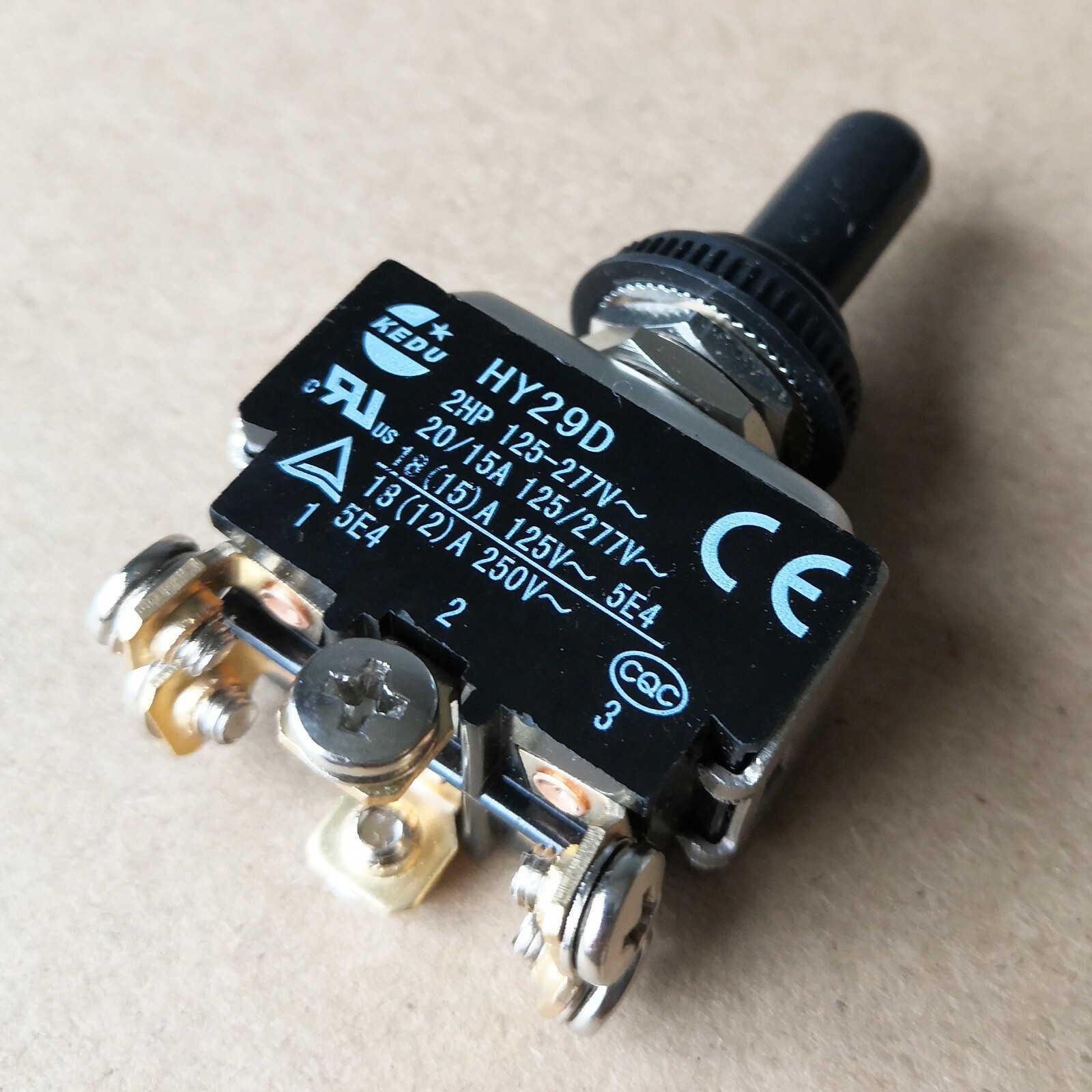 KEDU DPDT On-On Toggle Switches HY29D 2HP 6 Pins M3.5 Screw Industrial ...