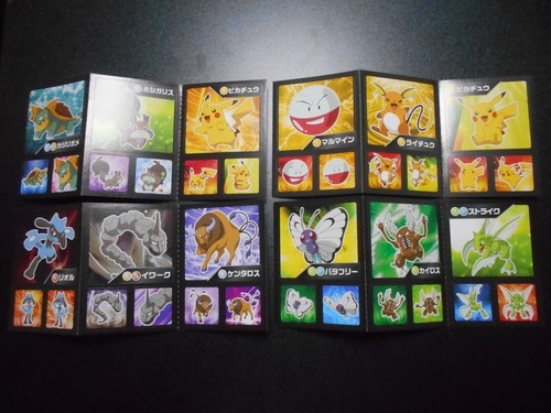 Pokemon Card Coris Promo Non Holo Sticker x4 Pikachu Scyther etc #4005 ...