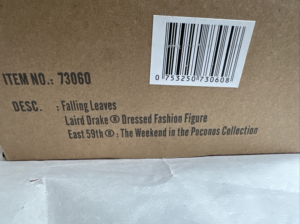 INTEGRITY TOYS FASHION ROYALTY EAST 59th FALLING LEAVES LAIRD DRAKE 12 ...