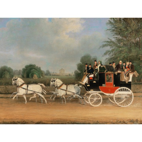 Pollard London Farringdon Coach Buckland House Huge Wall Art Poster ...