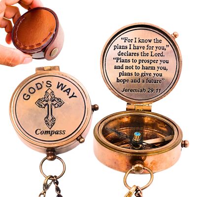 God's Way Compass - Baptism Gifts for Boys Christian Gifts for Men ...