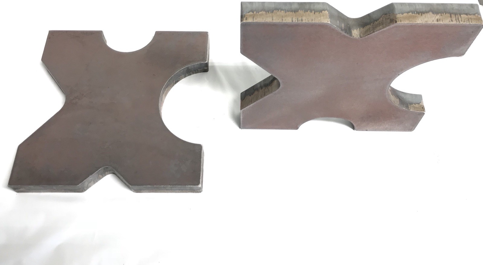 20 TON STEEL SHOP PRESS BED PLATES, H-Frame Arbor 4 notch 1"X 10"X 10 ...