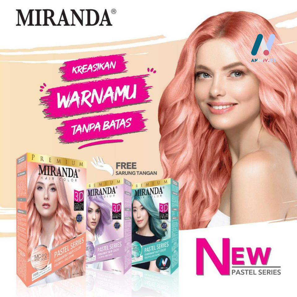 2X MIRANDA 3D Permanent Hair Dye Shine Color Pastel #MC-P3 Precious Turquoise | eBay
