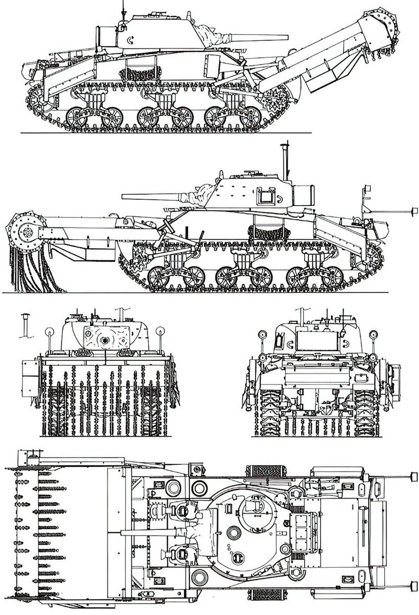 Sherman Tank Blueprints