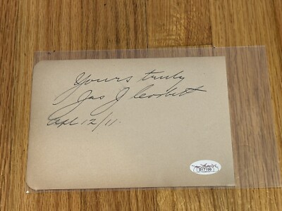 JAMES J. CORBETT BOXING AUTOGRAPH Cut Huge Sig JSA LOA Early Heavyweight Champ | eBay