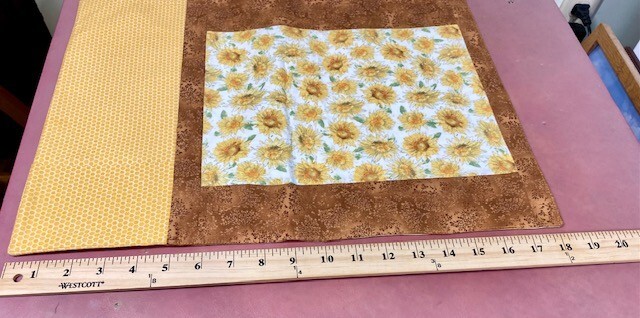Handmade Sunflower Honeycomb Colorblock Rectangular Placemats w/Napkin ...