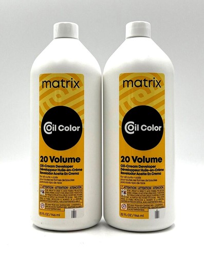 Matrix Coil Color 20 Volume Oil-Cream Developer 32 oz-2 Pack ...
