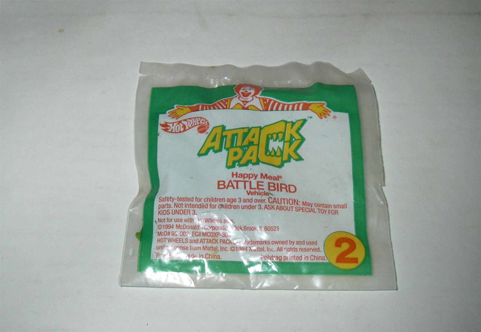 50TH ANNIVERSARY HOT WHEELS MCDONALDS HAPPY MEAL BATTLE BIRD TOY NEW | eBay