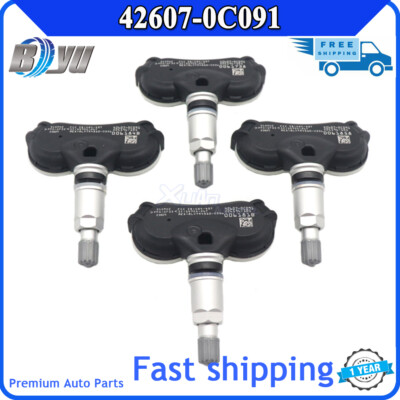 42607-0C091 Pack 4x TPMS Tire Pressure Sensor For Toyota Tundra Sequoia ...