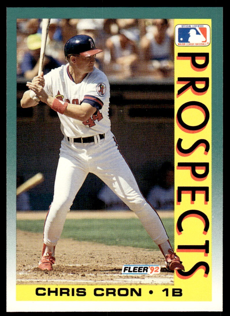 1992 Fleer Baseball Card Chris Cron California Angels #656 | eBay