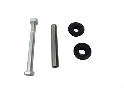 wheelbarrow axle set 120mm x 10mm bolt 12.5 axle and 2 bushes for 1" 25 ...