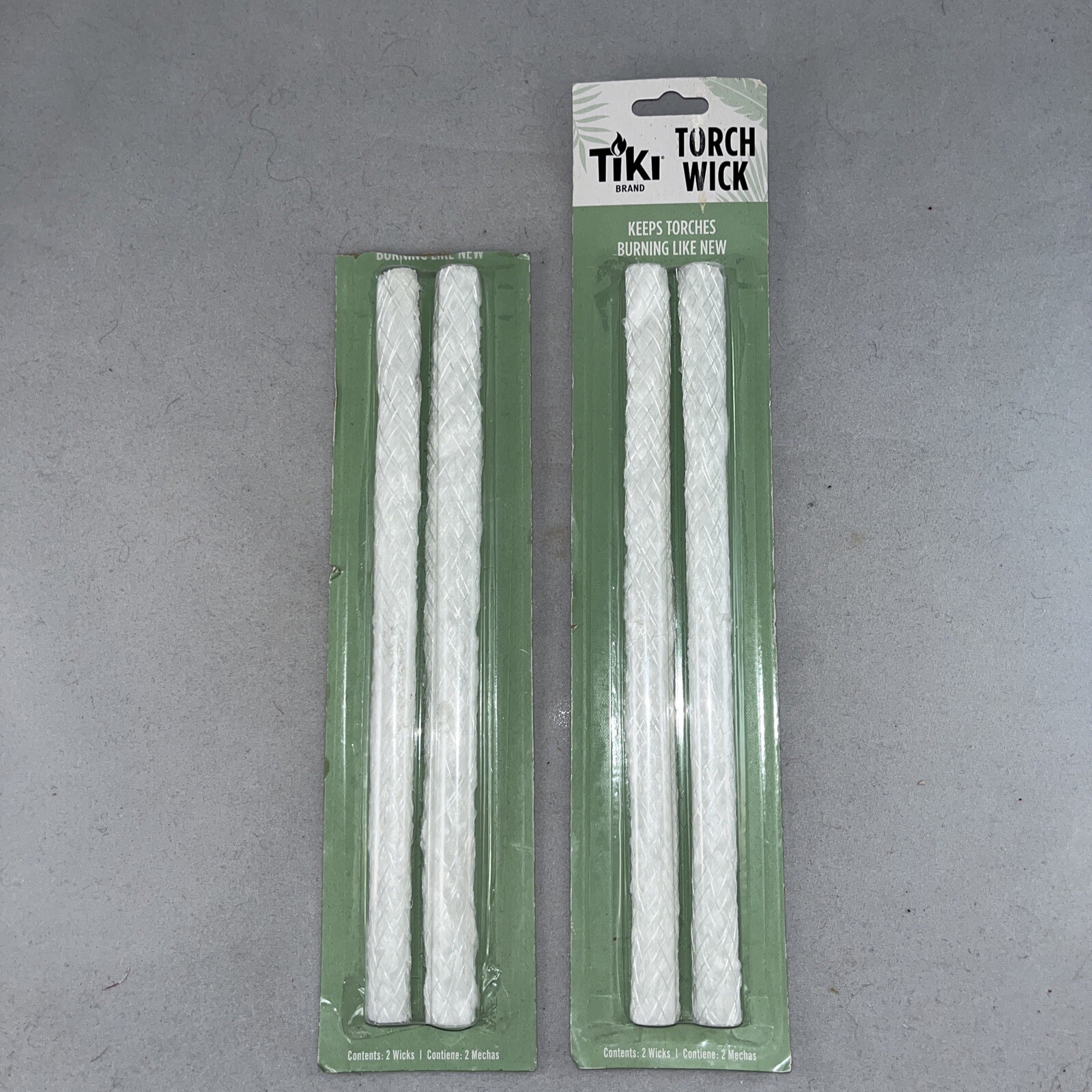 Tiki Brand Torch Wicks Two 2-Packs 4 Wicks Total 9" Wiks Brand New | eBay