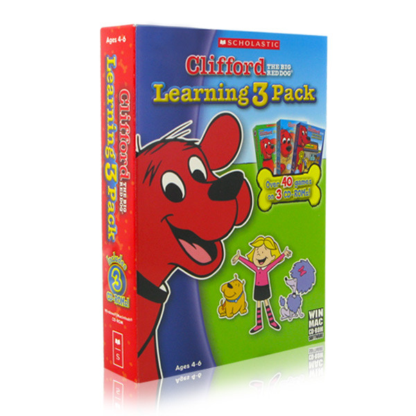 Scholastic 98184 Clifford The Big Red Dog Learning 3 Pack for sale ...