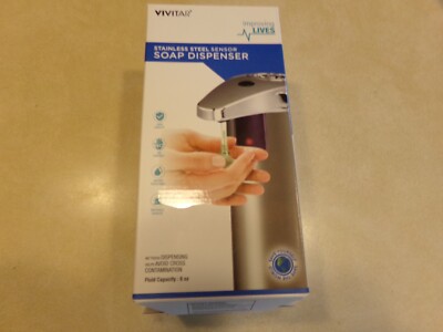 Vivitar Stainless Steel & Water Resistant Soap Dispenser With Sensor | eBay