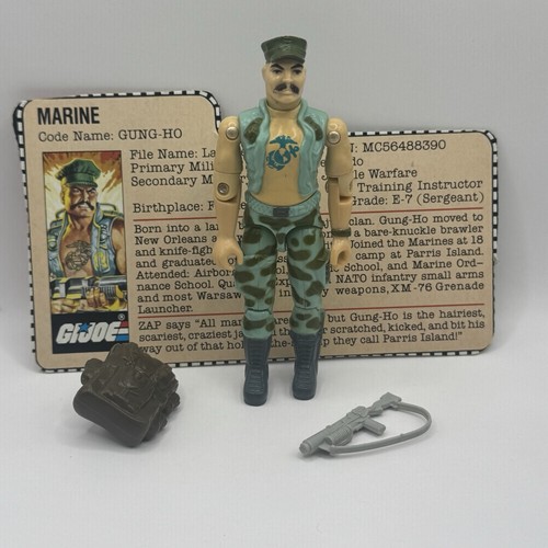 GI Joe 1983 Gung Ho 100% Complete ARAH Vintage Hasbro Action Figure ...