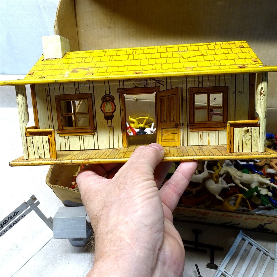 Vintage Marx Roy Rogers Rodeo Ranch Play Set + Box, Assorted ...