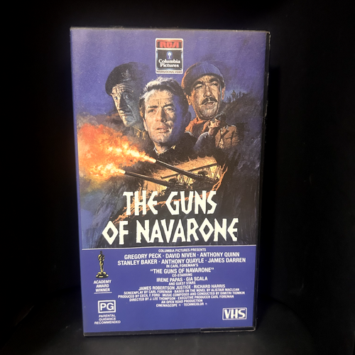 The Guns of Navarone VHS 1961 Stars David Niven Gregory Peck Sml Case ...