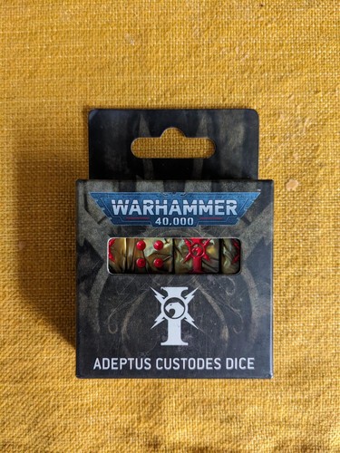 Warhammer 40K Adeptus Custodes Dice Games Workshop 2024 NEW | eBay