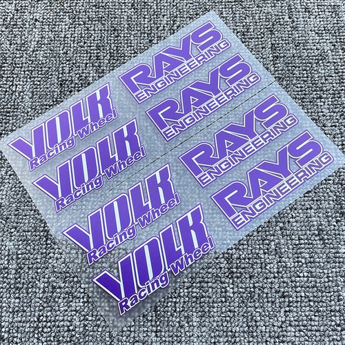 8PCS NEW Purple JDM Japan Rays Engineering VOLK Racing TE37 Wheel ...